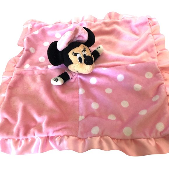 Disney | Toys | Disney Baby Minnie Mouse Security Blanket Lovey Crinkle ...
